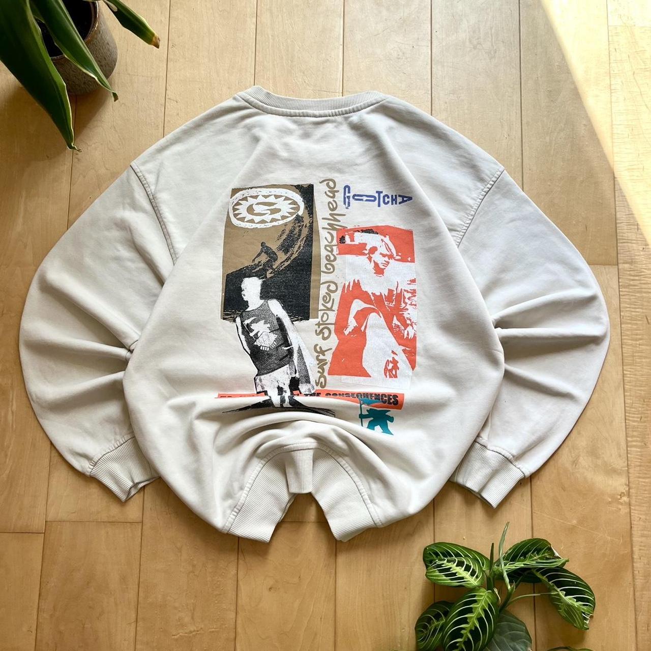 Vintage Gotcha sweatshirt 🔸 Label states Large,... | Depop