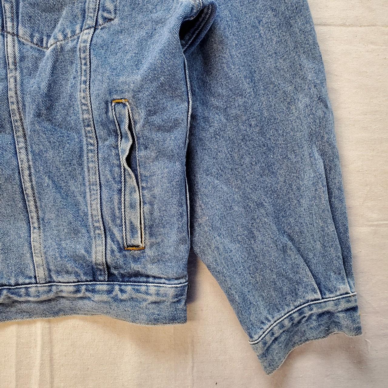 Vintage Alaska denim jacket 90s blue denim jacket... - Depop