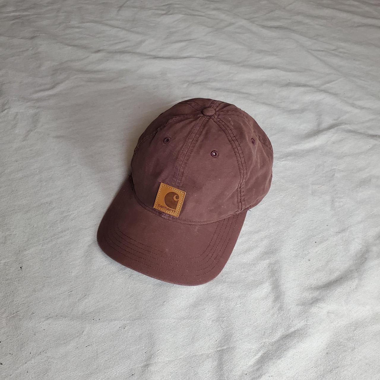 Carhartt Hat Brown Carhartt Velcro Back Baseball Depop