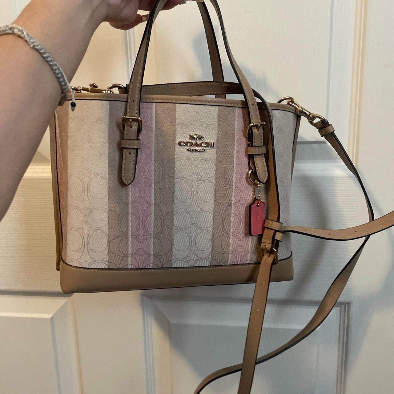 Cute coach tote/crossbody bag 🤍🩷 slightly worn #coach - Depop