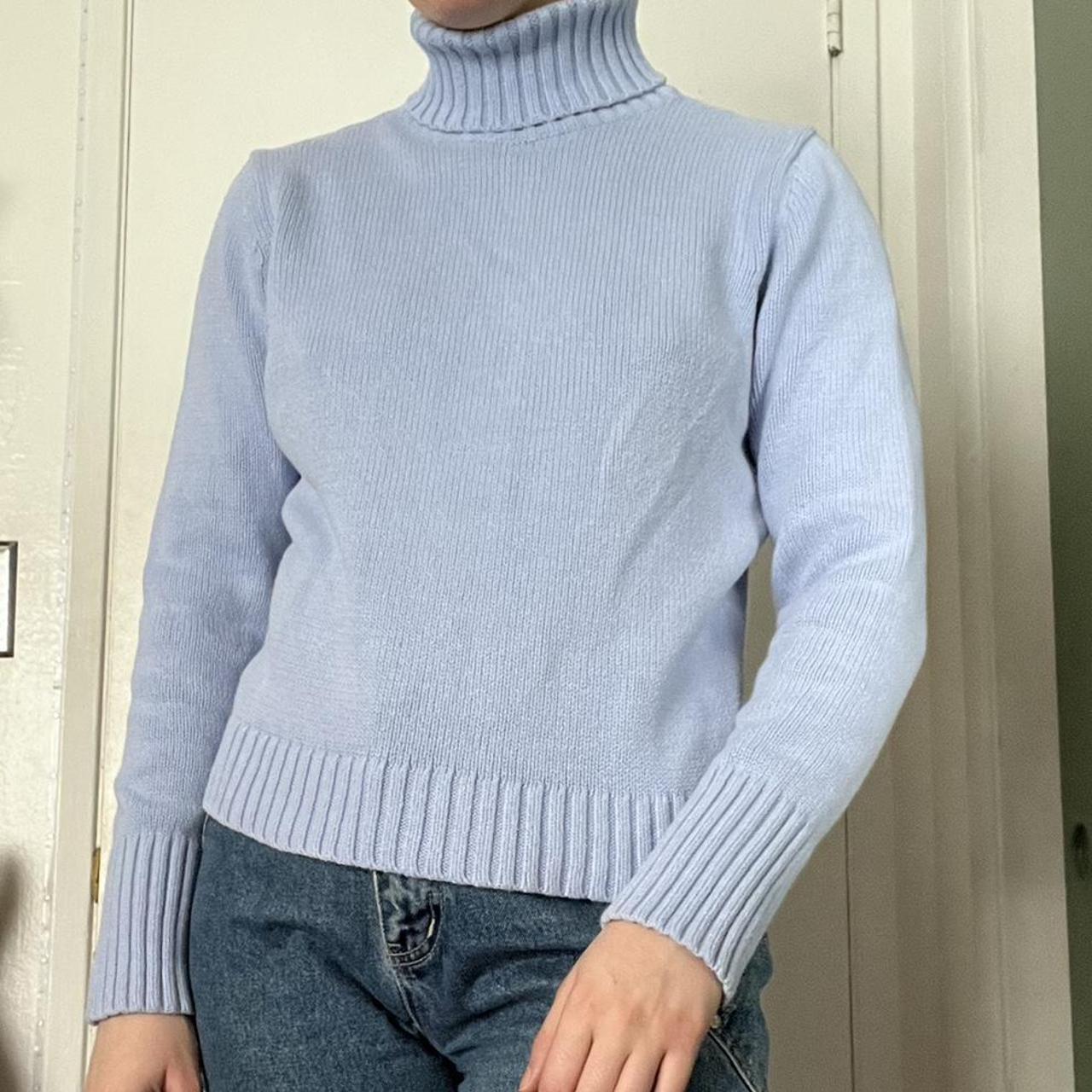 periwinkle/light blue/purple turtleneck sweater!... - Depop