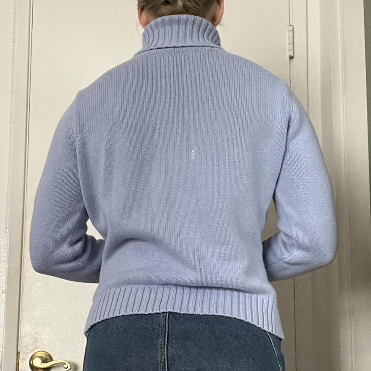 periwinkle/light blue/purple turtleneck sweater!... - Depop