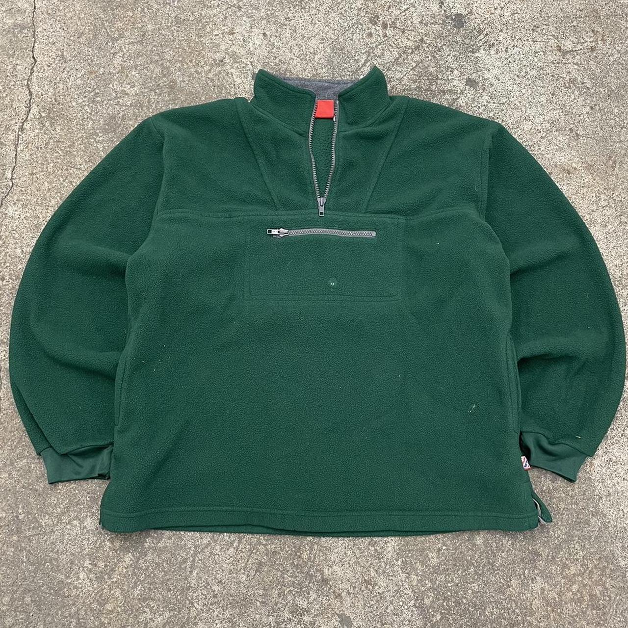 Vintage quarter zip fleece zip up Tagged XL Pits:... - Depop