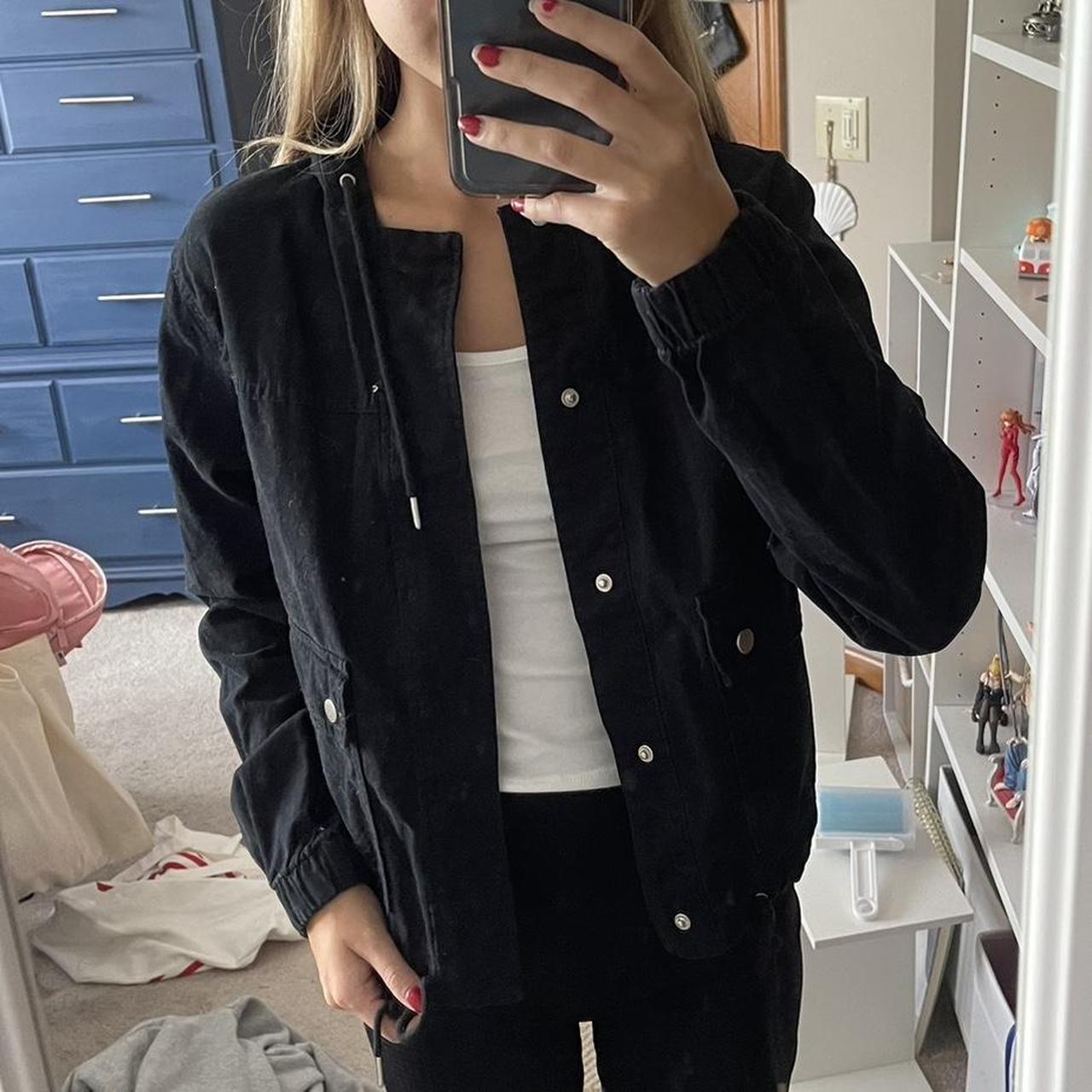 Black button up jacket / shacket H&M Divide... - Depop