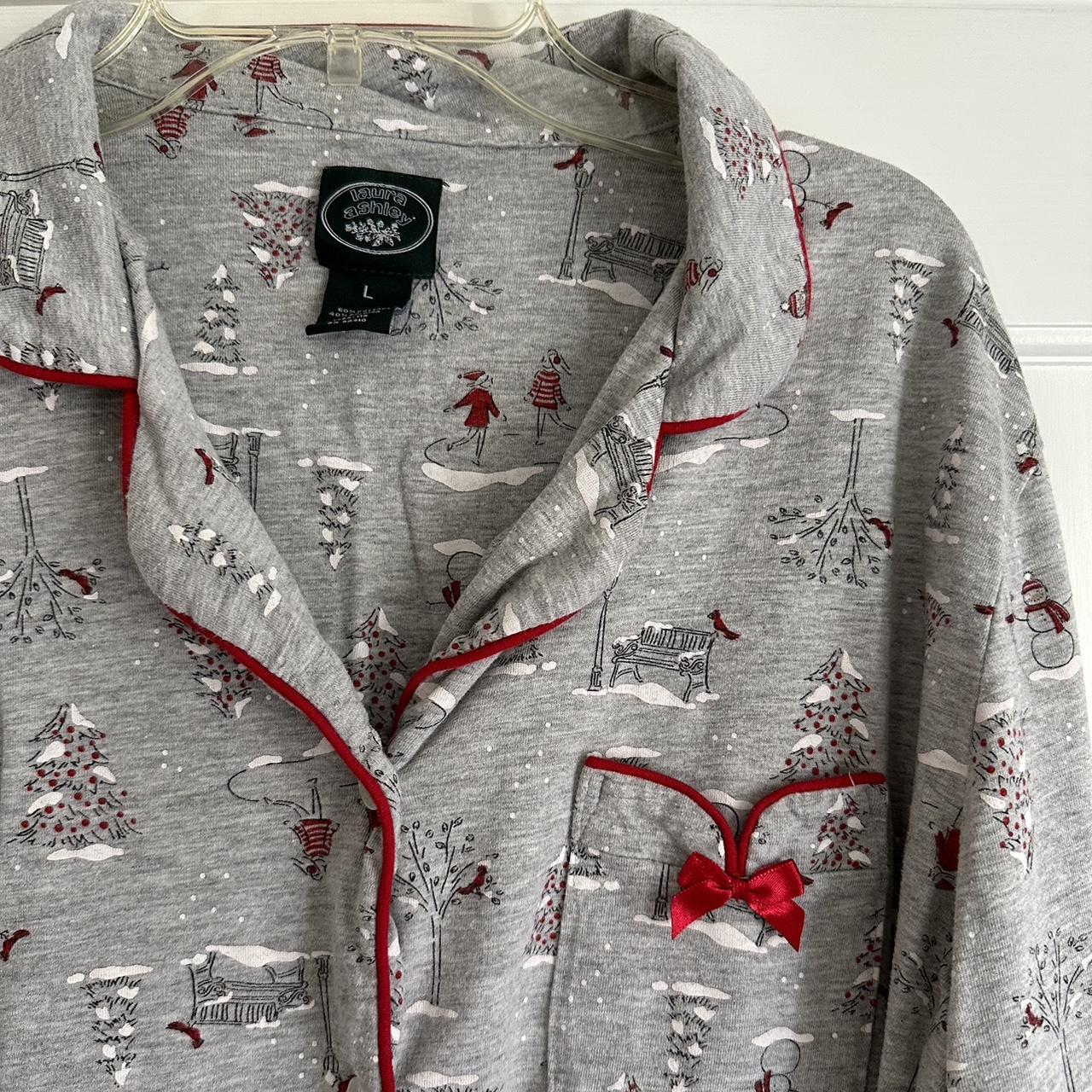 Laura Ashley Winter Wonderland Long-sleeve Pajama... - Depop