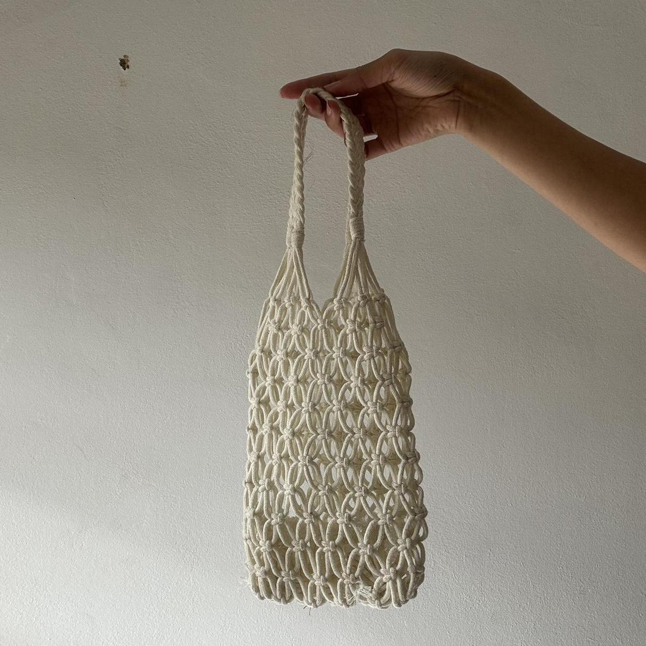 Small white net bag - Depop