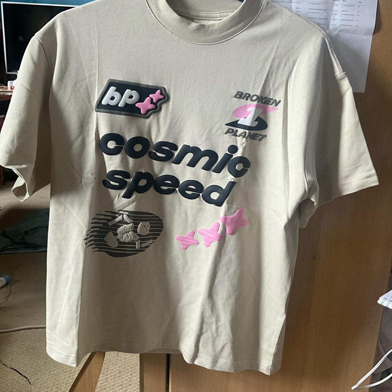 Broken planet cosmic speed T-shirt Brand new, never... - Depop