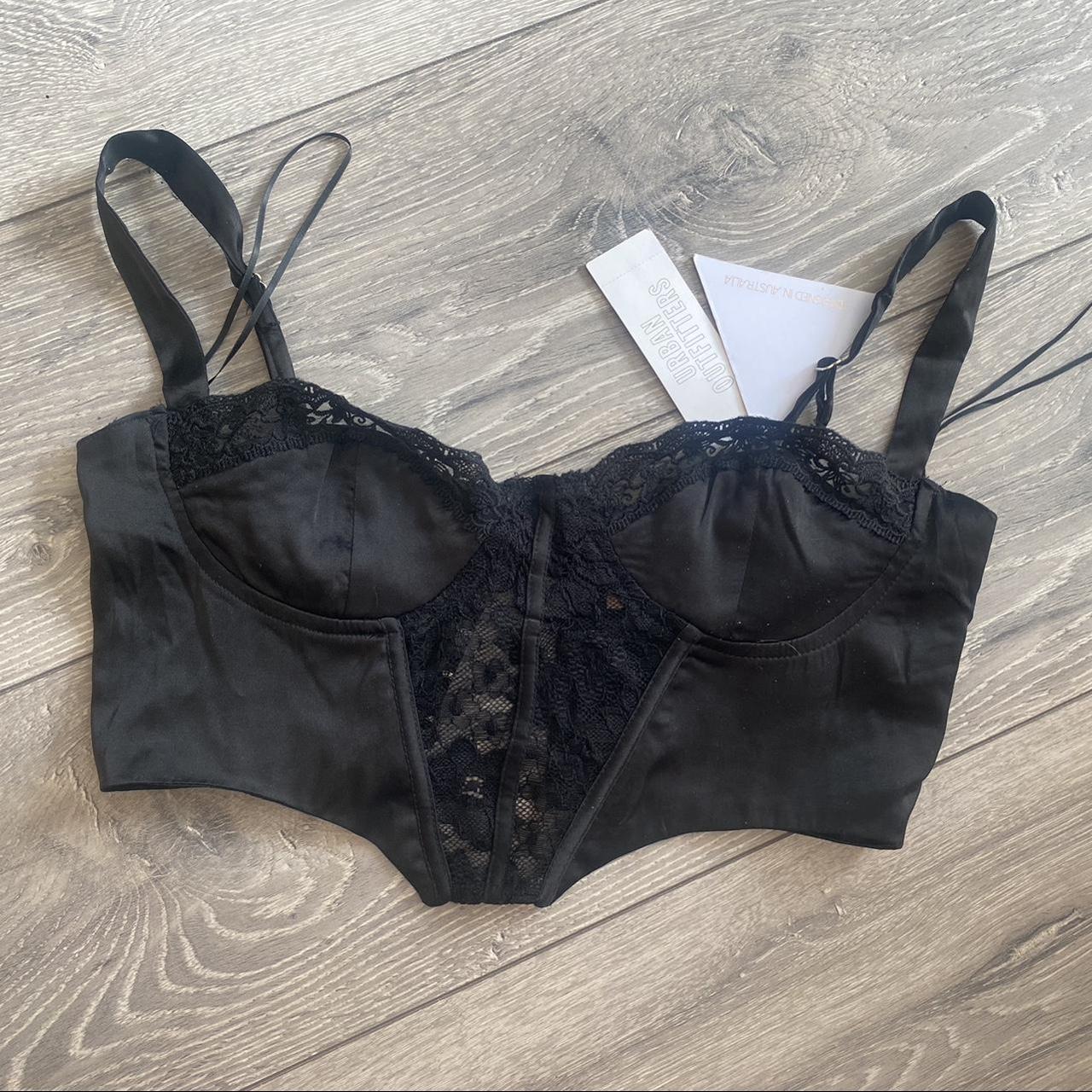 Urban Black Corset Urbanoutfitters Corset Depop