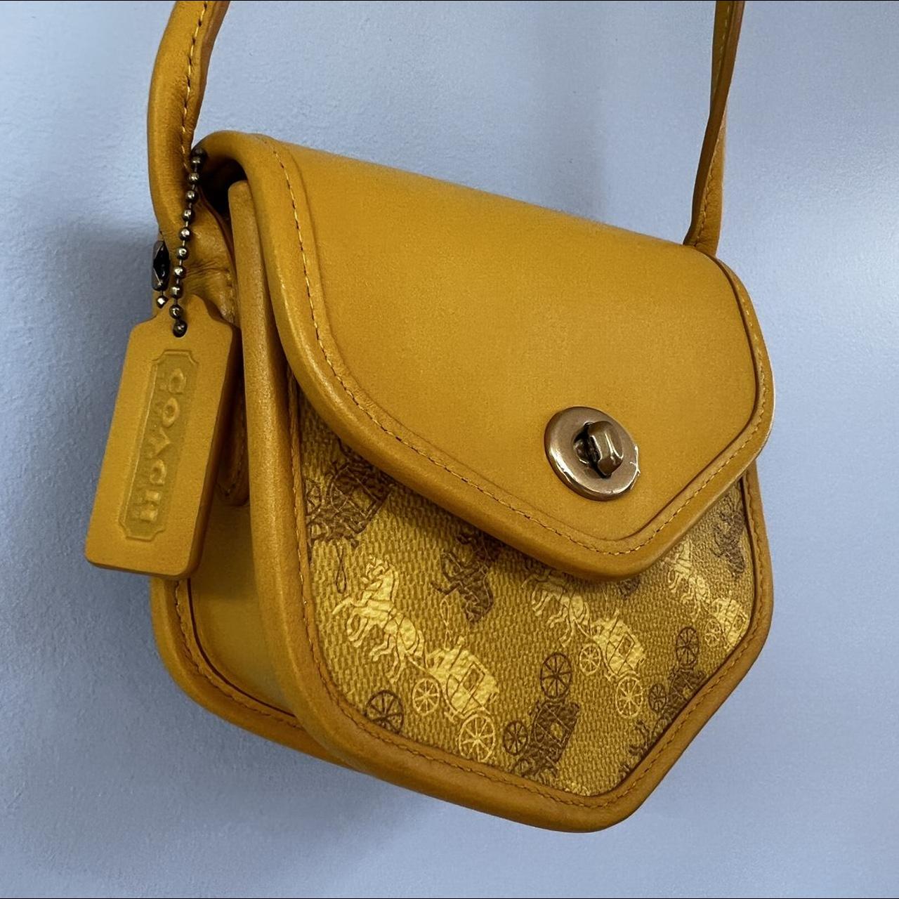Limited edition coach yellow cross body bag. As seen... - Depop