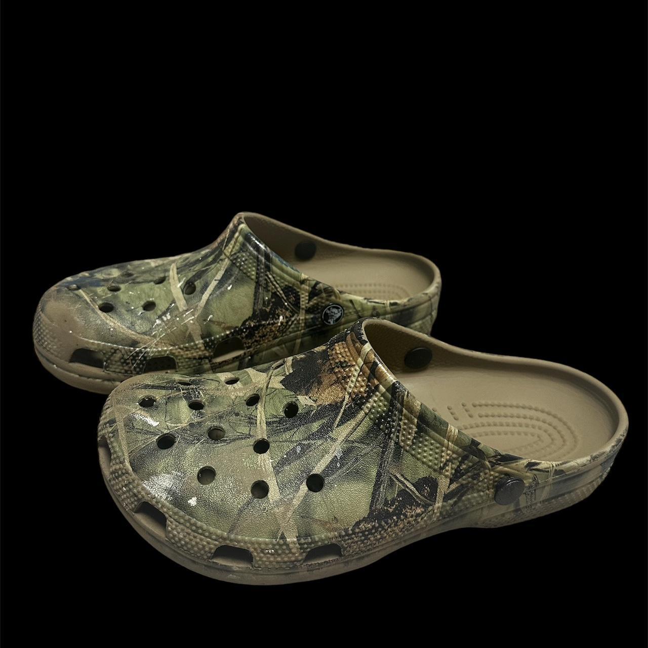 Camo crocs size 7 see photos for details - Depop