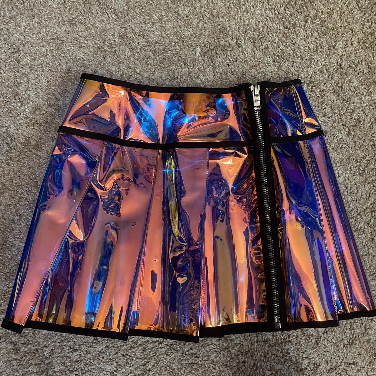 Current mood, color changing pvc skirt. Has a few... - Depop