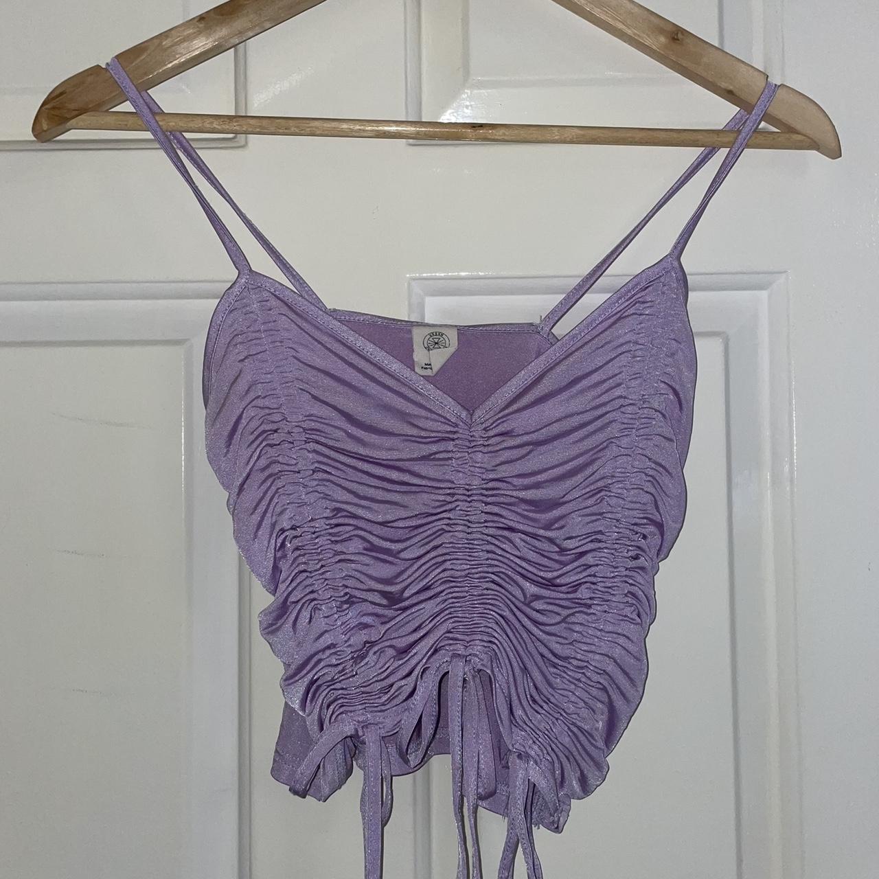 Purple urban crop top Good condition - Depop