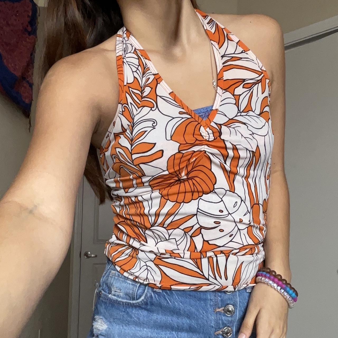 very cute vintage y2k beach girl halter top! perfect... - Depop