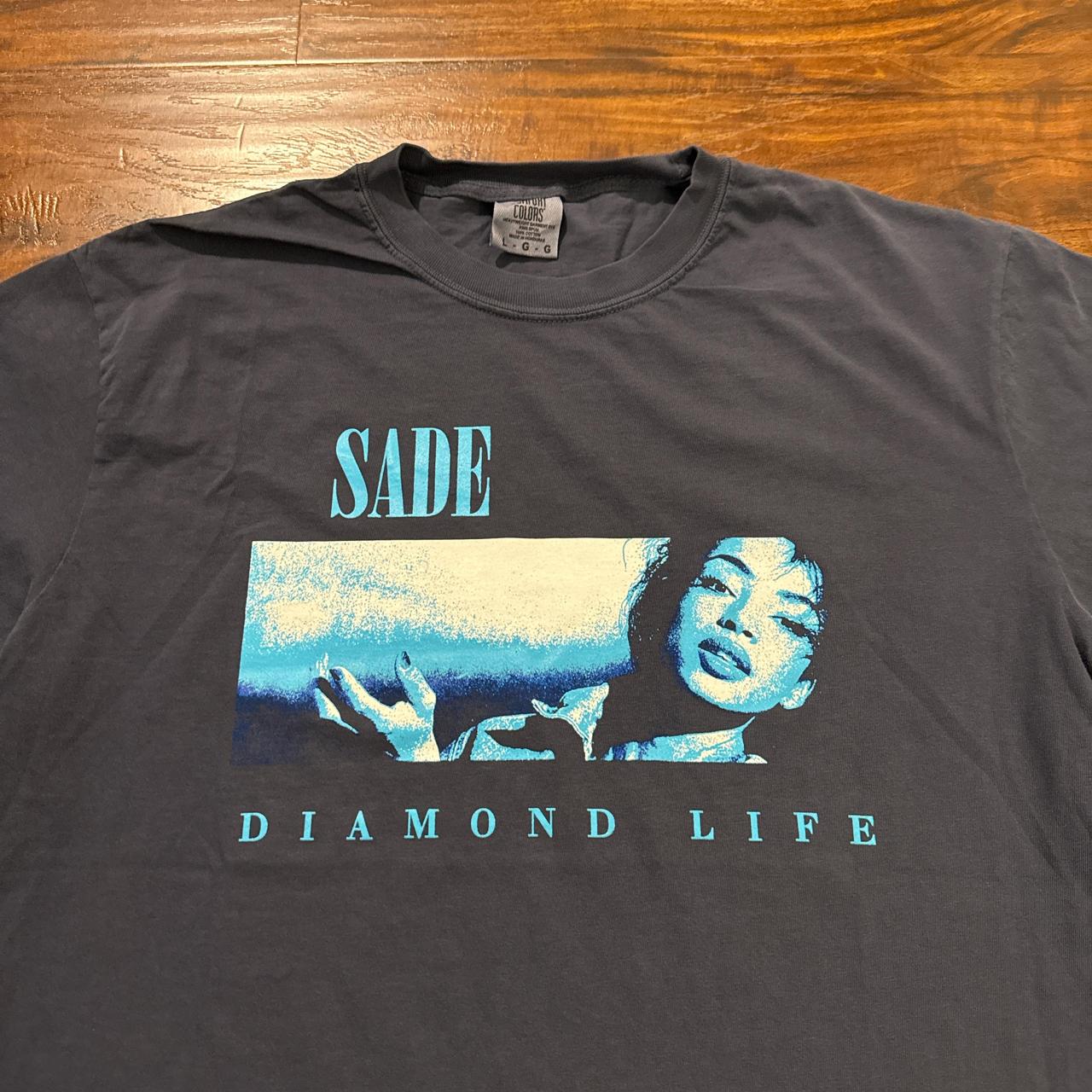 Sade Diamond Life Tee Navy Comfort Colors Size... - Depop