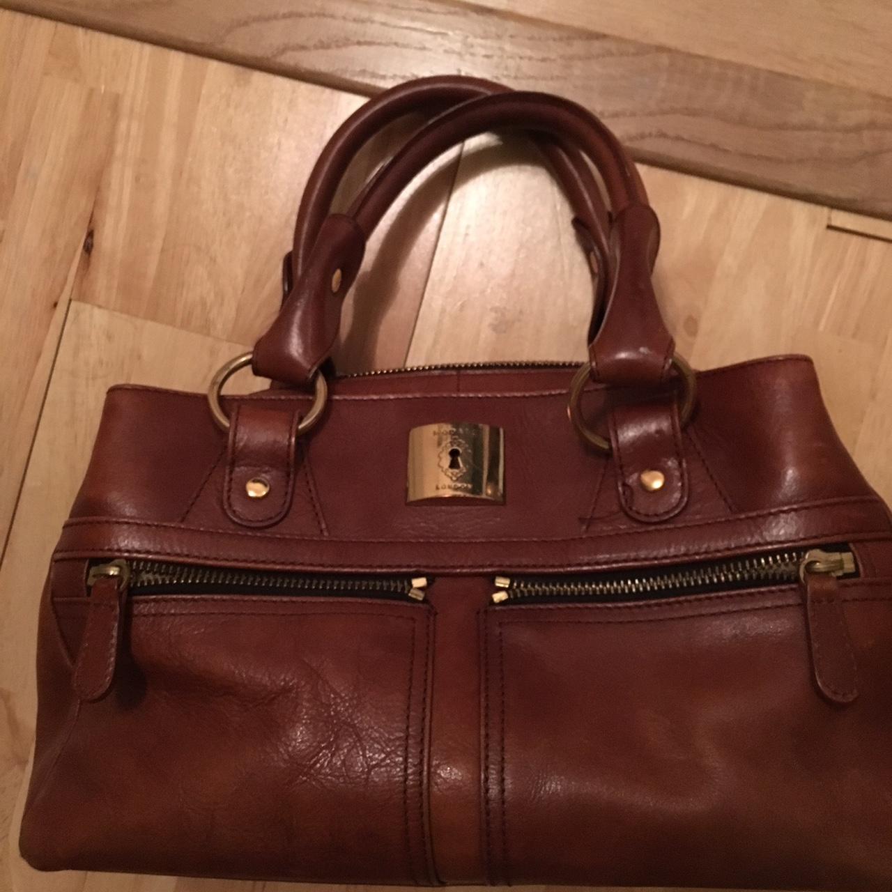 Modalu tan bag for sale Good condition Used - Depop