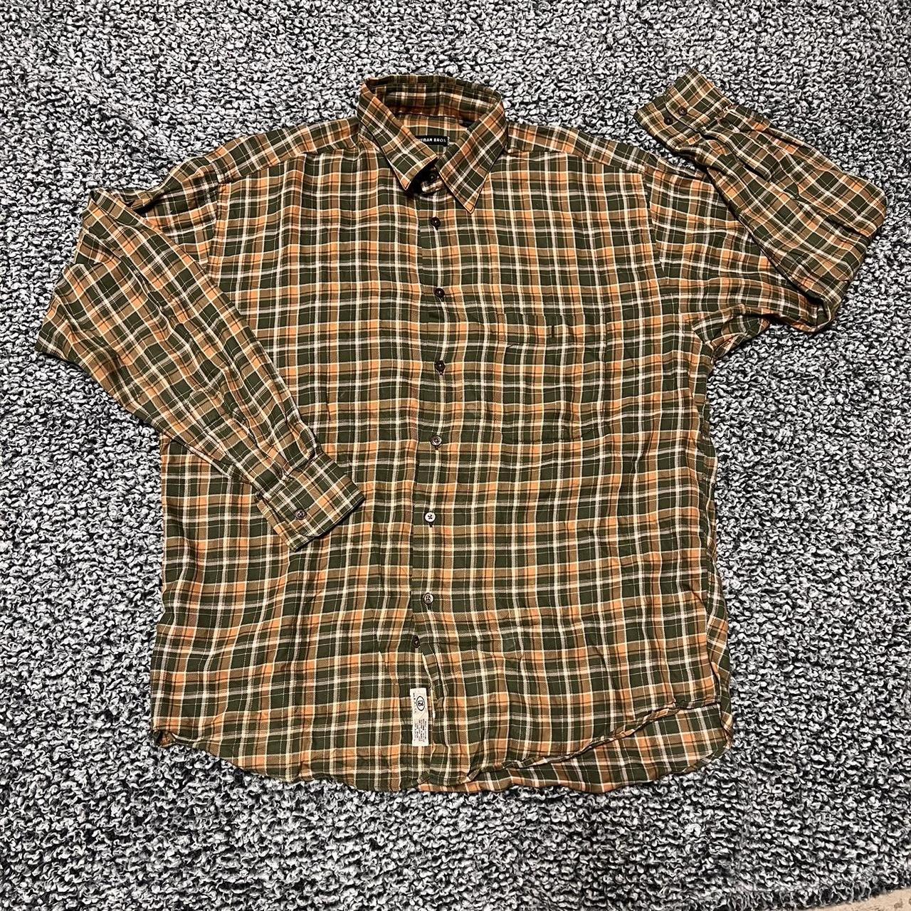 Vintage made in USA flannel Gitmans brand, size... - Depop