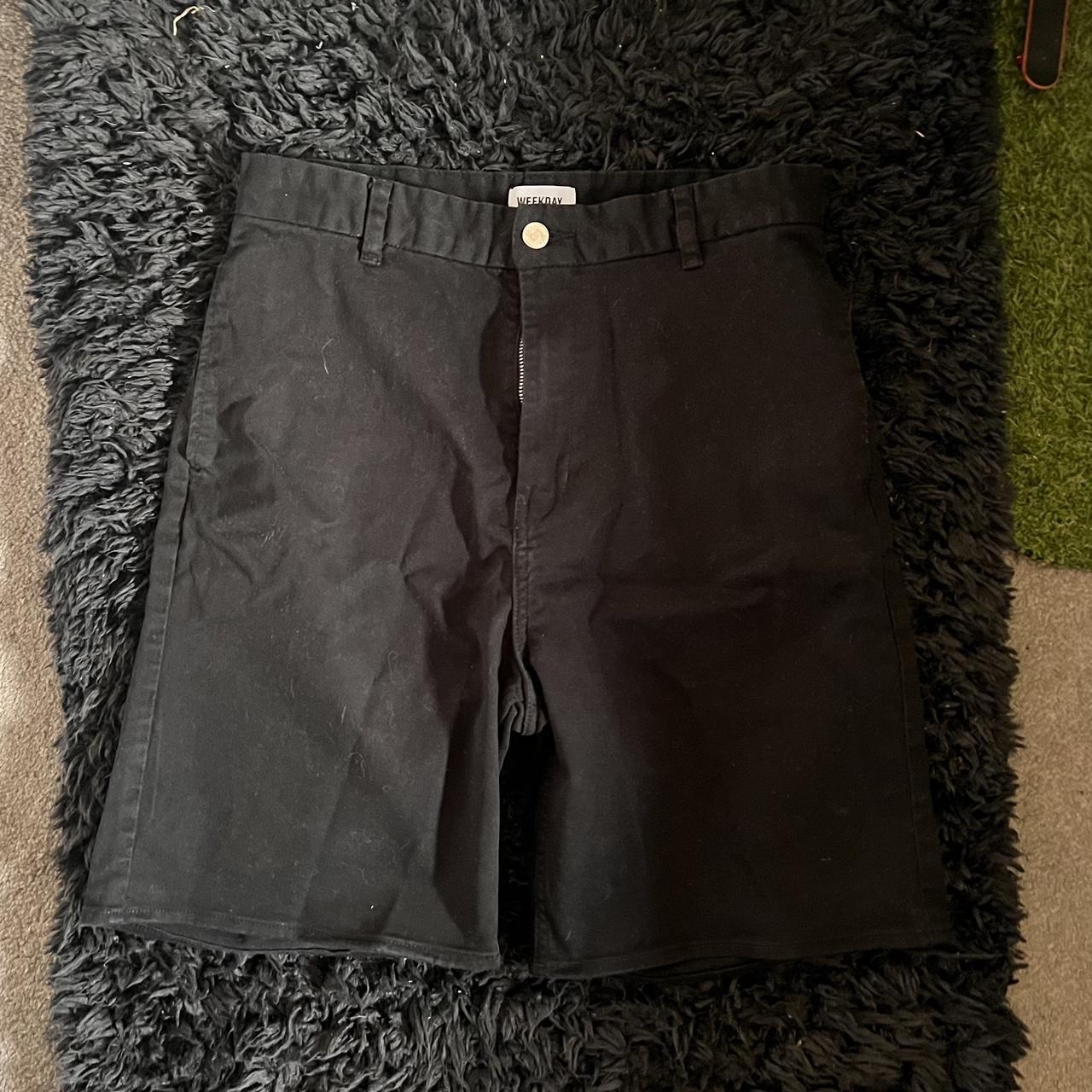 weekday trouser shorts☕️ straight leg... - Depop