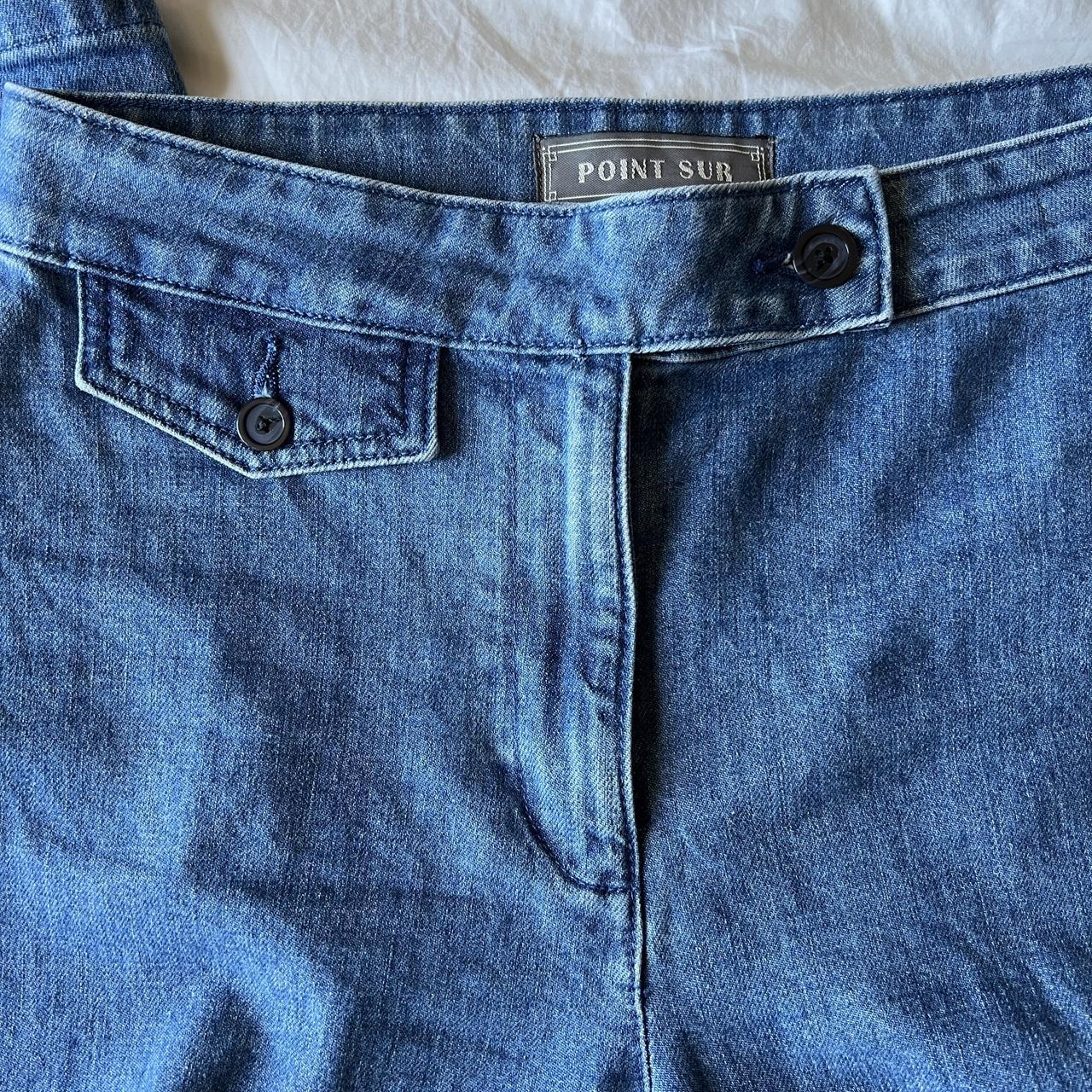 point sur x j.crew wide leg crop jeans! super cute... - Depop