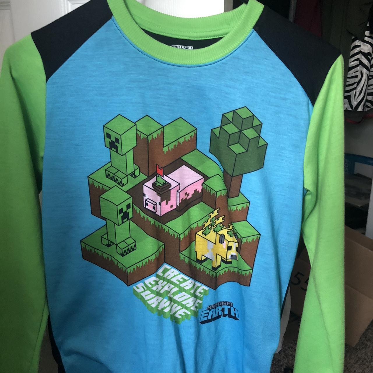 Minecraft Earth Boys Pajama Set Size 10/12 #pajamas... - Depop
