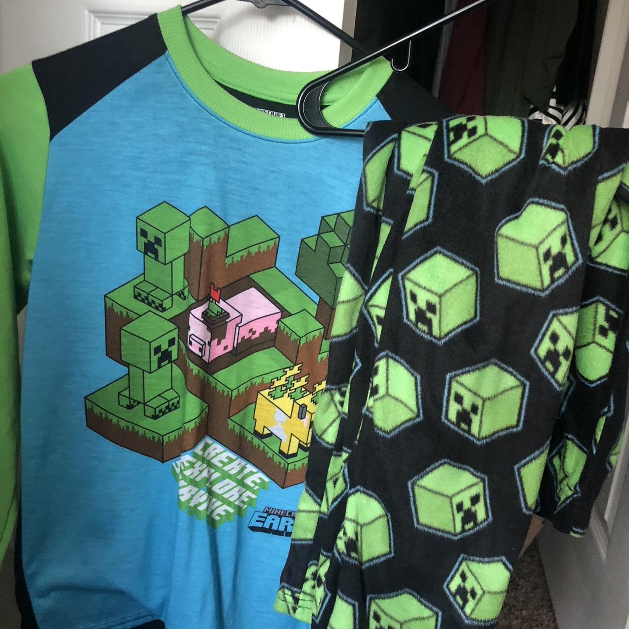 Minecraft Earth Boys Pajama Set Size 10/12 #pajamas... - Depop