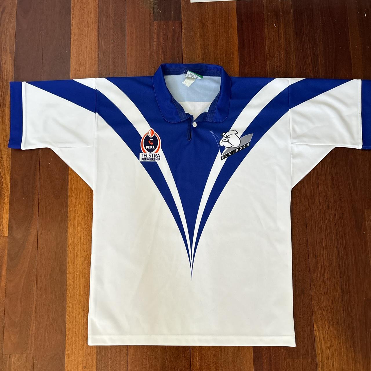 Early 2000s Made in Australia NRL bulldogs jersey... - Depop