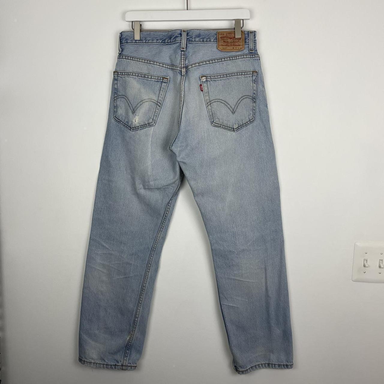 FREE HOOVER VINTAGE REPURPOSED LEVI’S JEANS KANYE... - Depop