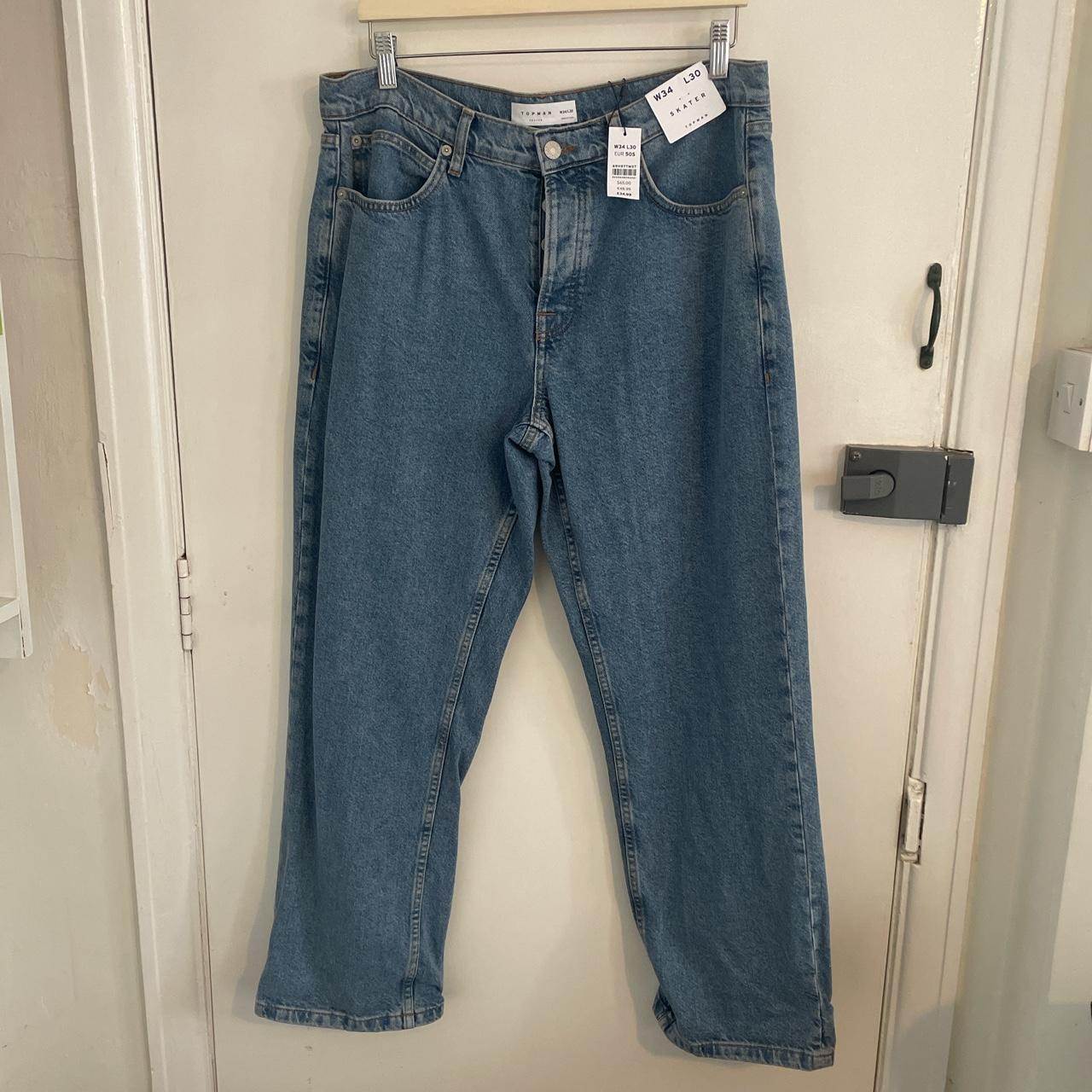 Men’s blue Topman skater jeans Size: W34 L30 Brand... - Depop