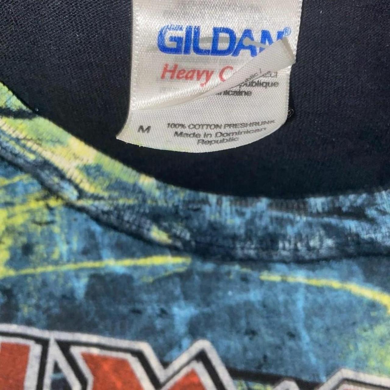 Vintage Gildan Iron Maiden Rock band t-shirt full... - Depop