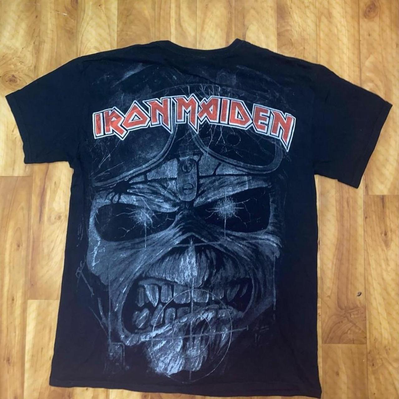 Vintage Gildan Iron Maiden Rock band t-shirt full... - Depop