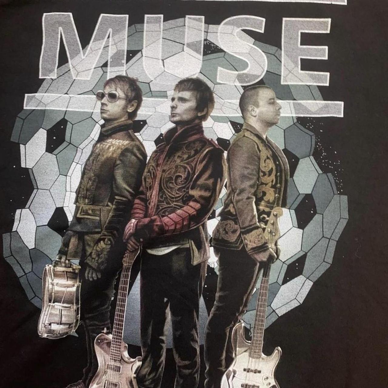 Vintage Muse music band rock graphic t-shirt single... - Depop