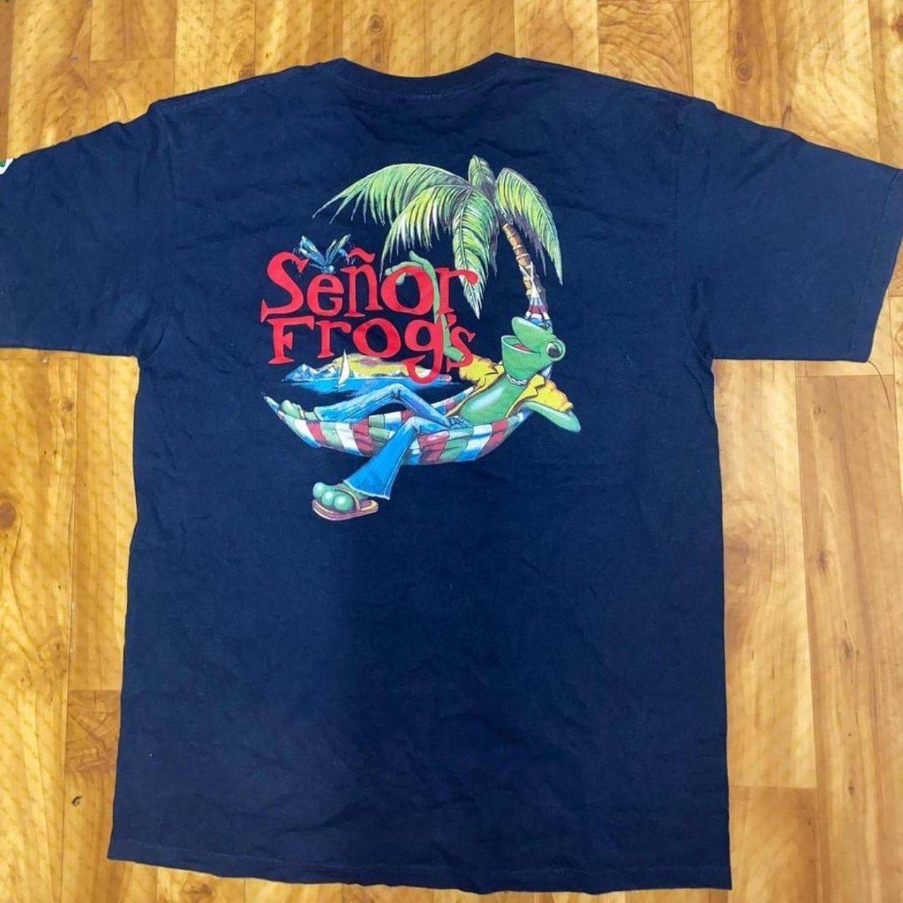 Retro Senor Frogs Cancun graphic t-shirt excellent... - Depop