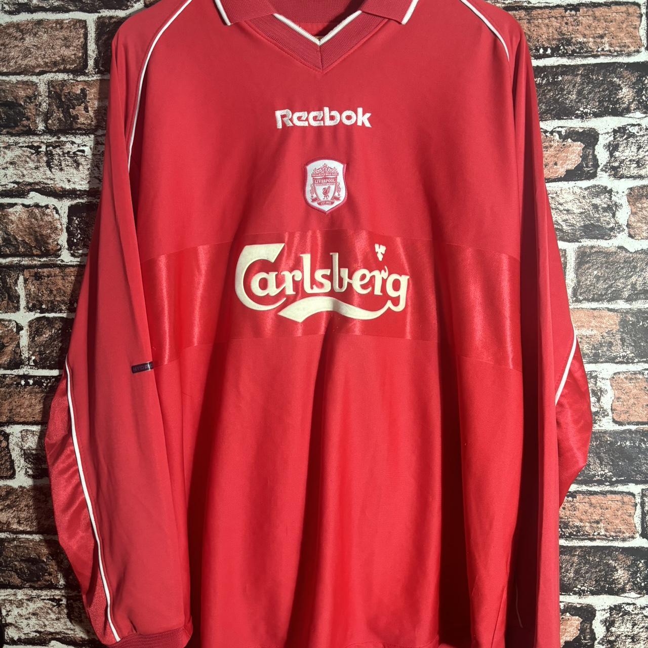 Vintage Reebok Liverpool 2000/2001 home football... - Depop