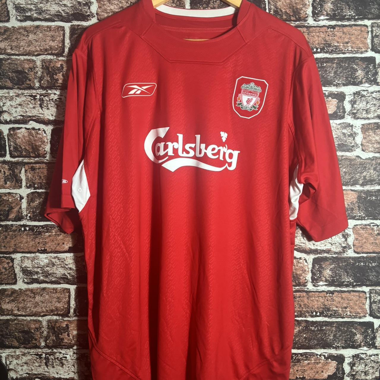Vintage Reebok Liverpool FC 2004/2005 home football... - Depop