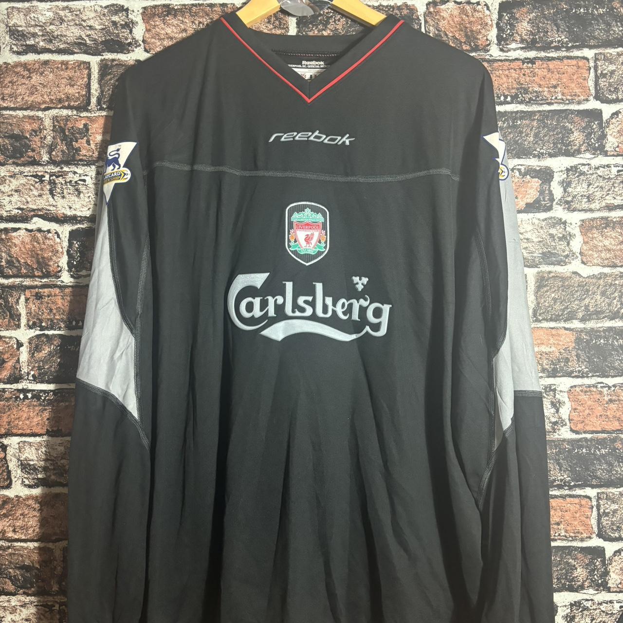 Vintage Reebok Liverpool 2002/2003 away football... - Depop