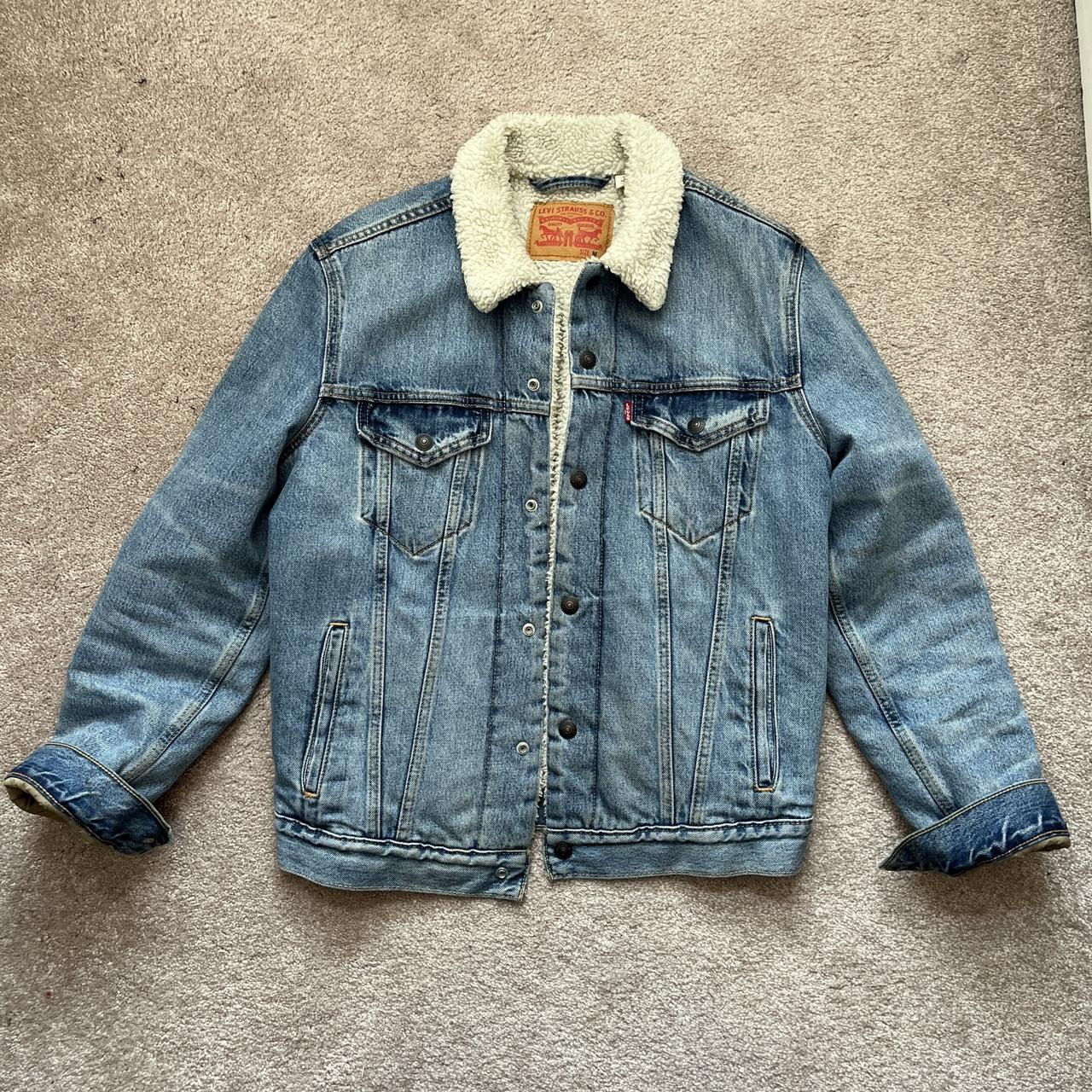 Levi’s Jean jacket Super warm and stylish Sherpa... - Depop