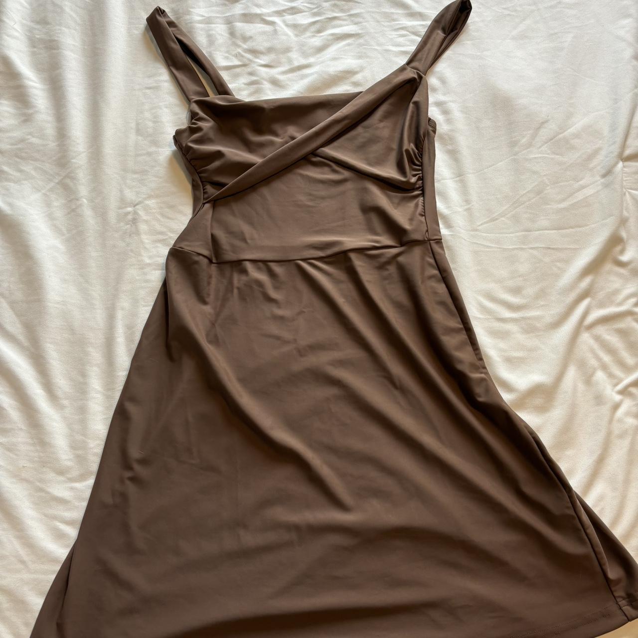 Brown skater dress from SHEIN - Depop