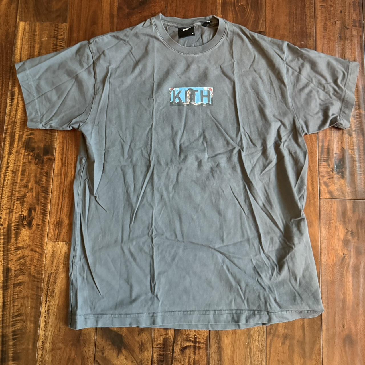 Kith Rocky Tee Size medium Dark grey Slight cracking - Depop
