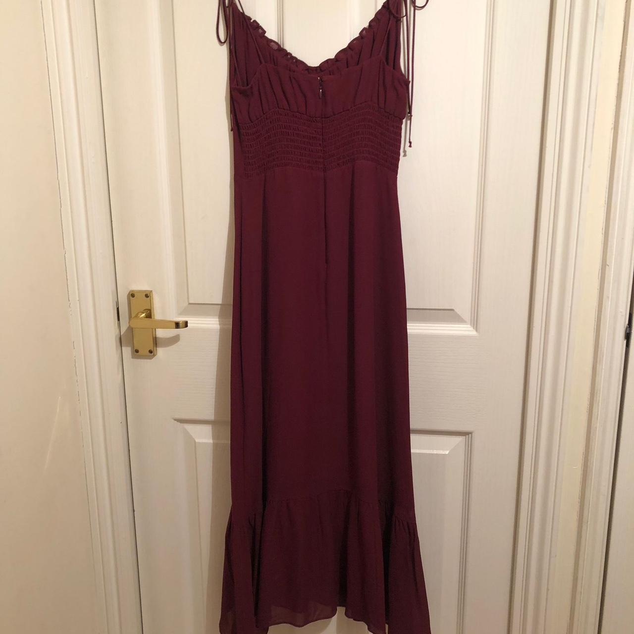 Reformation Embry Dress Plum Size 0 + UK4 RRP £278 - Depop