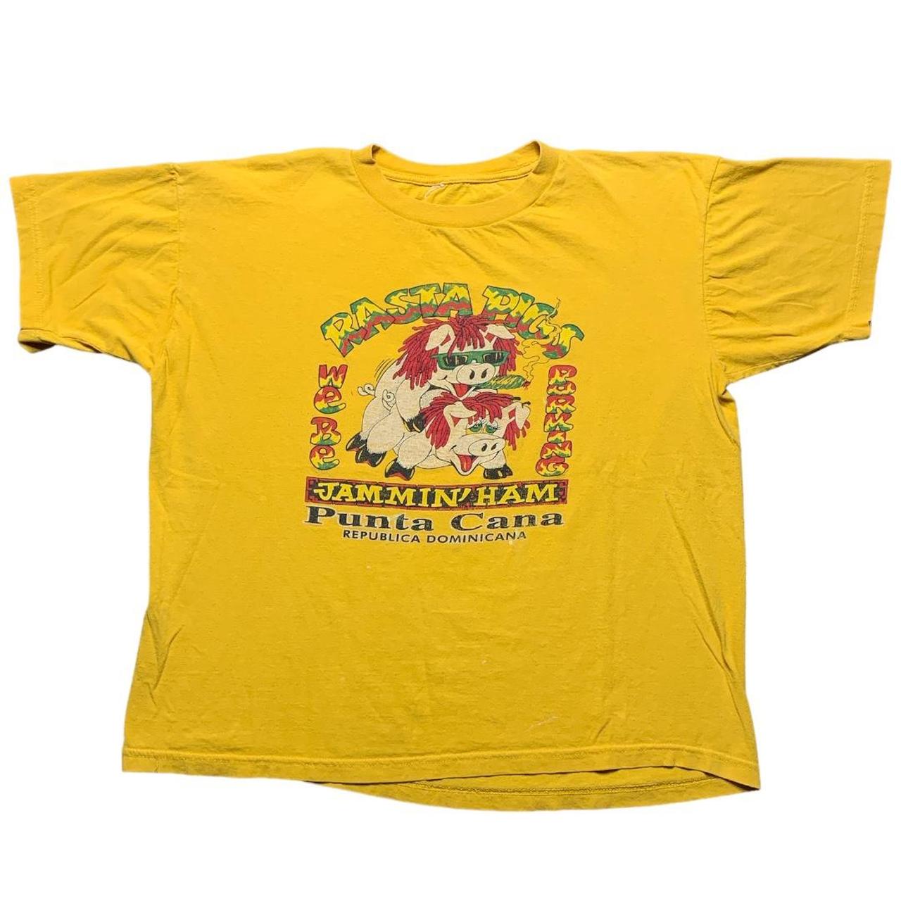Y2K Punta Cana Rasta pigs 420 style ‘jammin ham’... - Depop