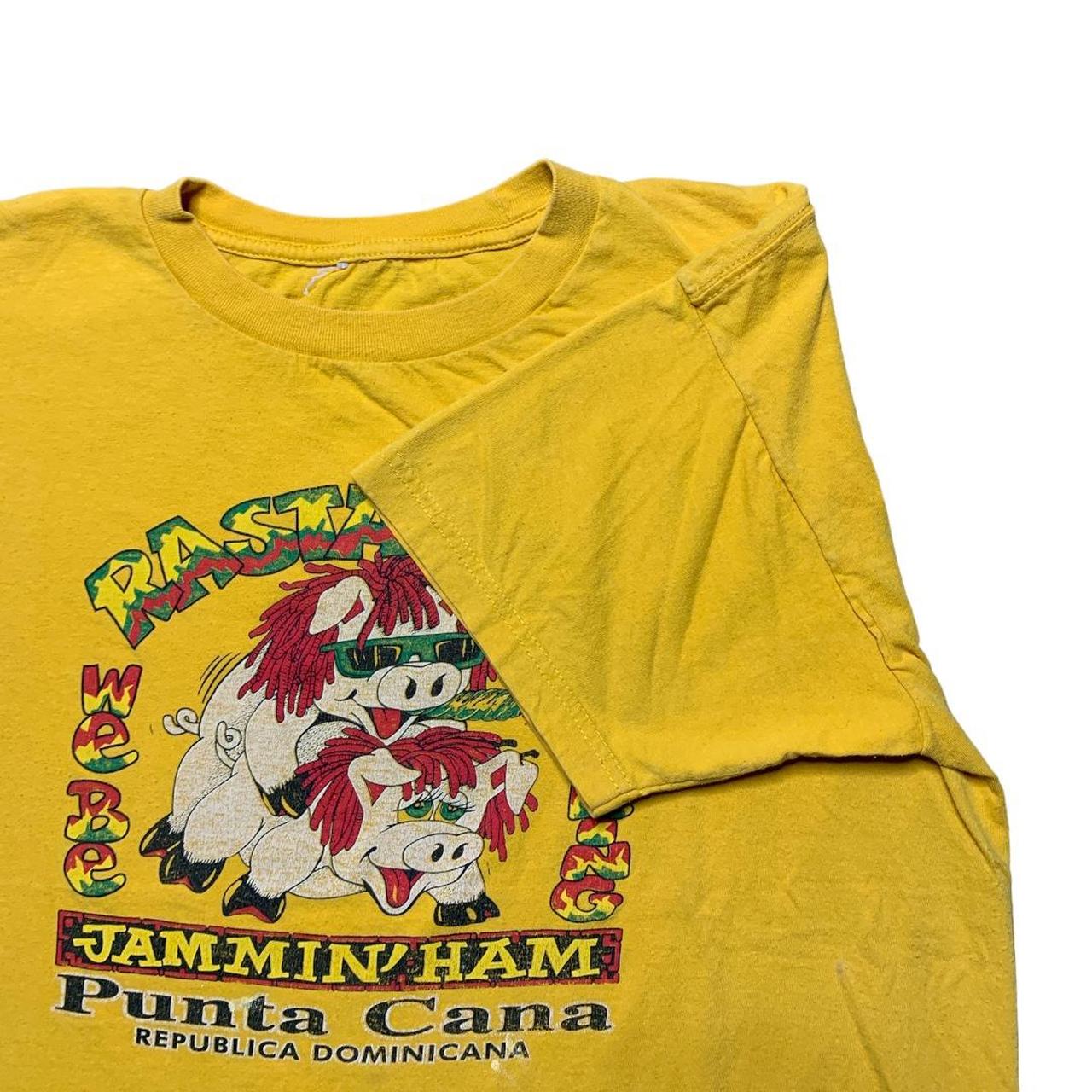 Y2K Punta Cana Rasta pigs 420 style ‘jammin ham’... - Depop