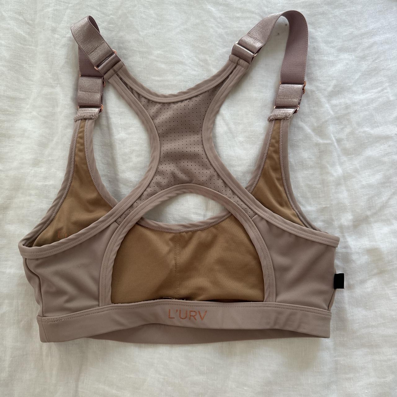 Lurv sports bra , nude purple S - Depop