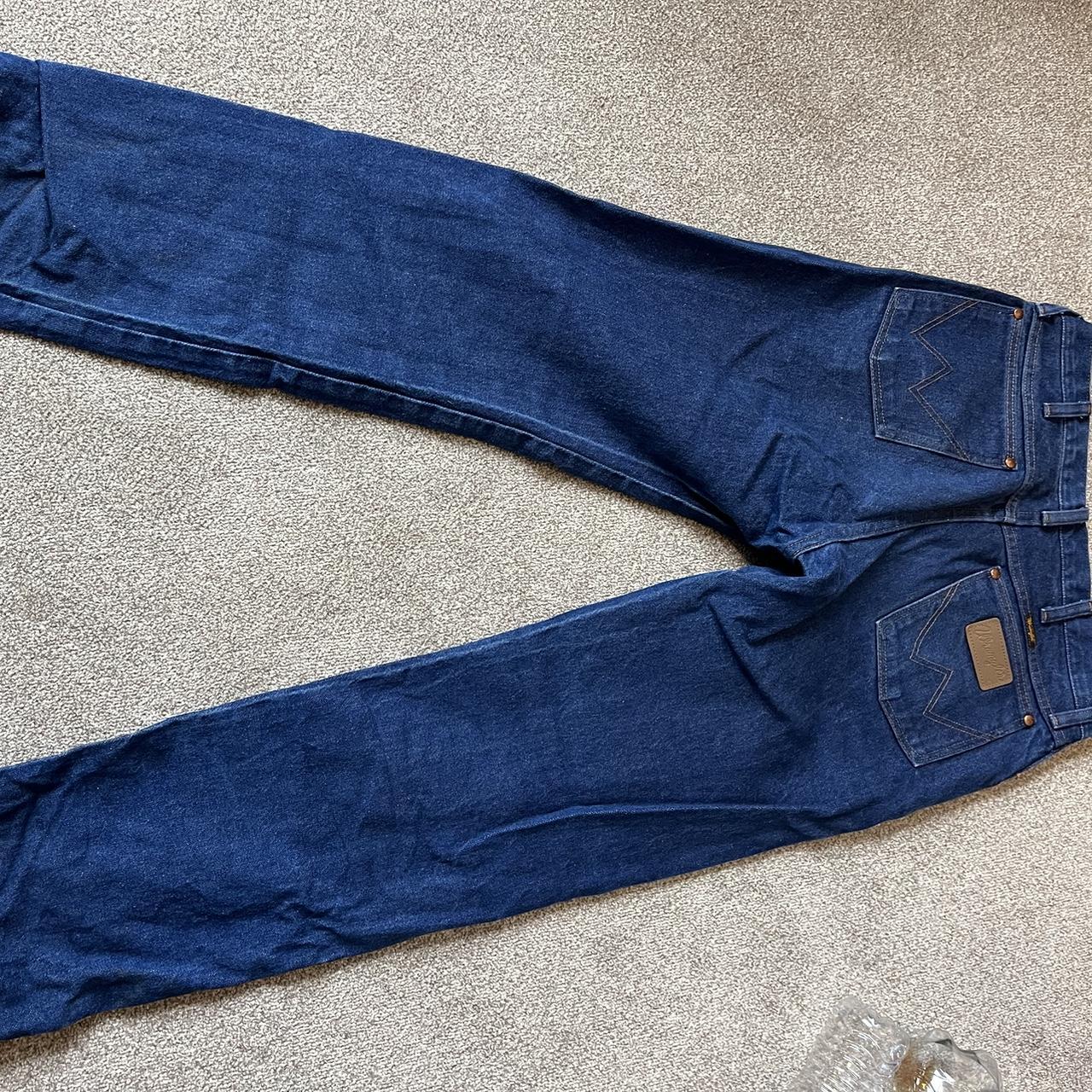Vintage Wrangler Baggy Denim Genes navy... - Depop
