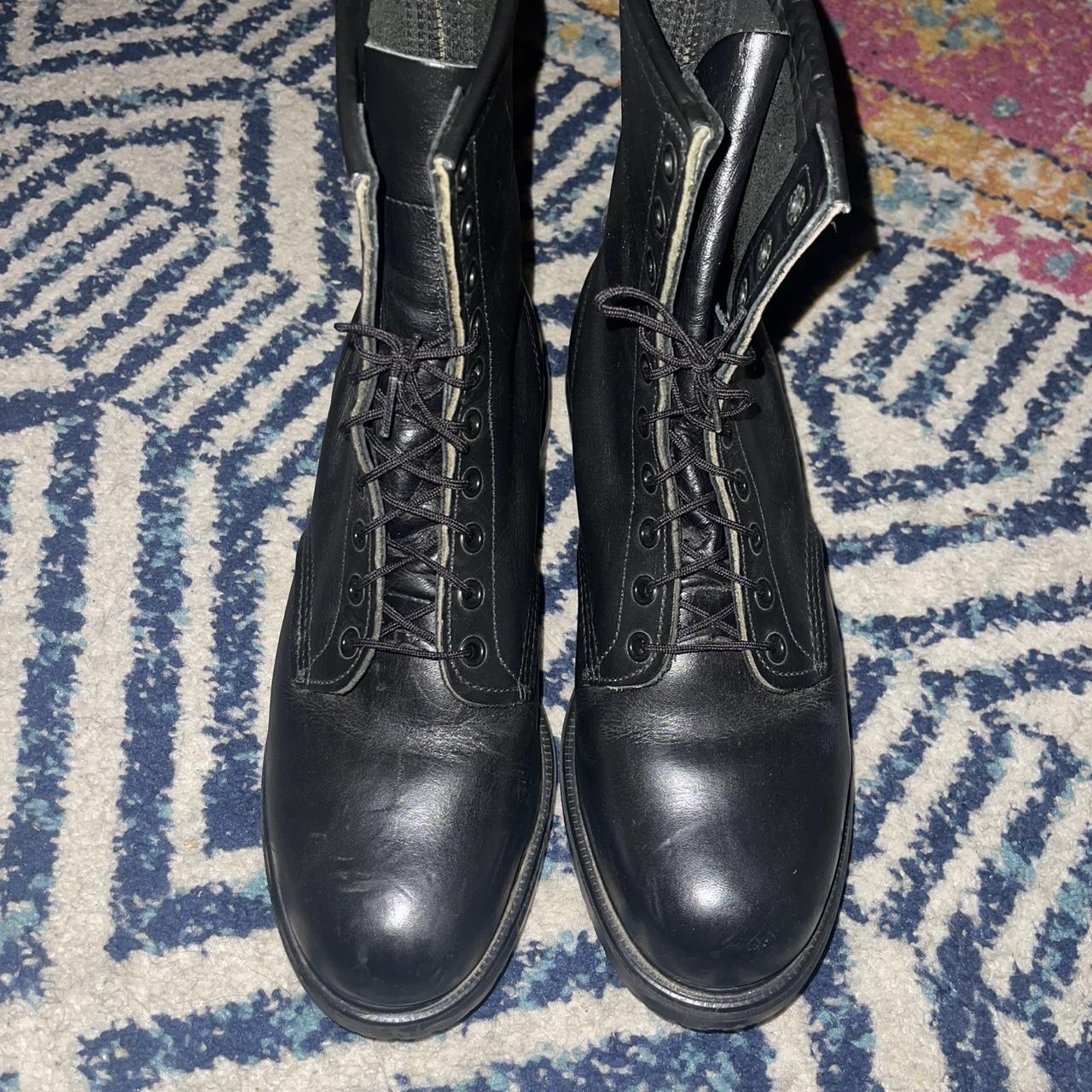 Black Red wing Fire fighter boots Size 8 Great... | Depop