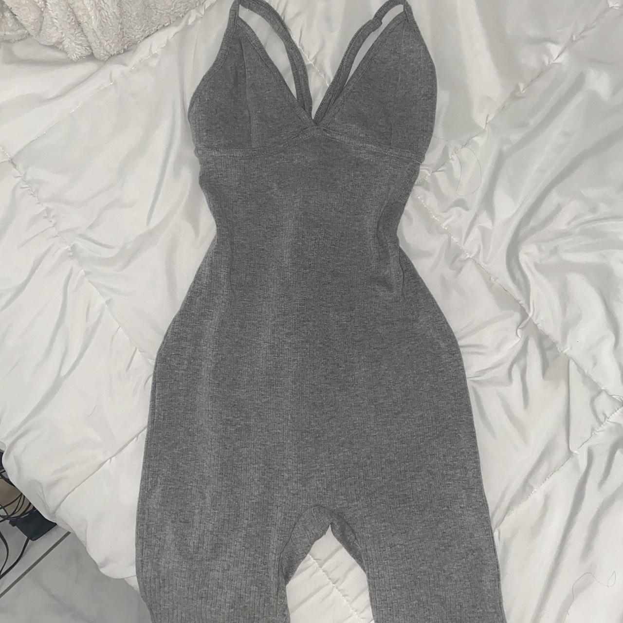 Gray romper - Depop