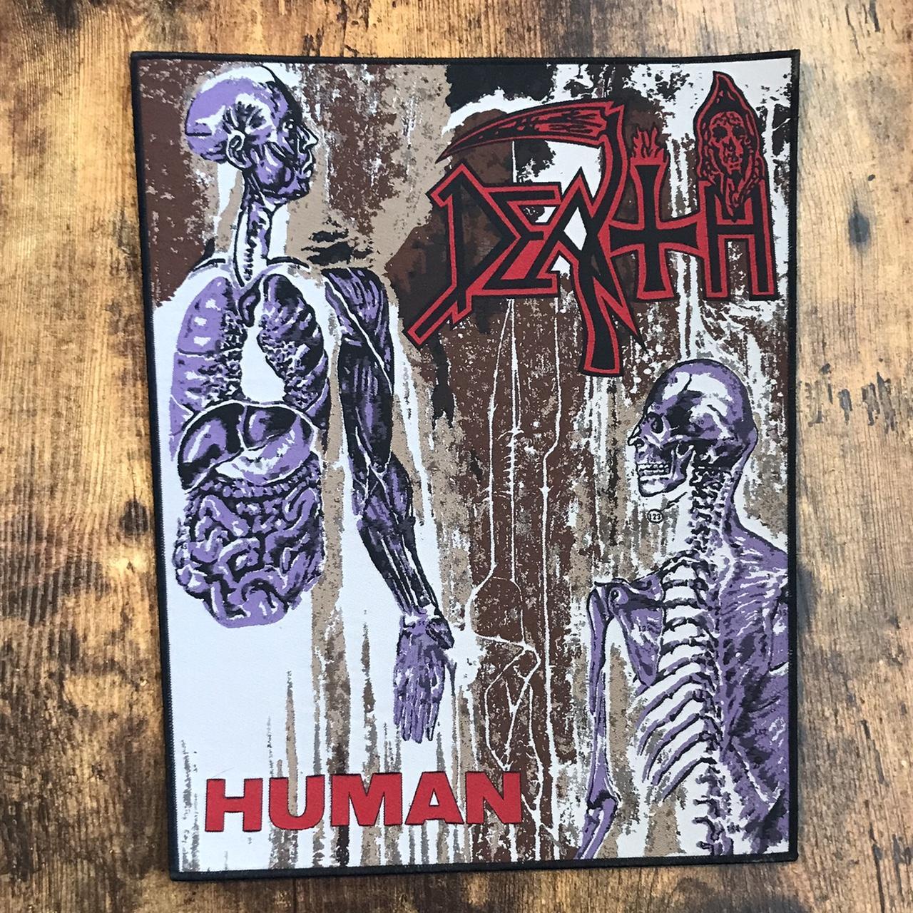 Death Human Woven back patch. New and never... | Depop