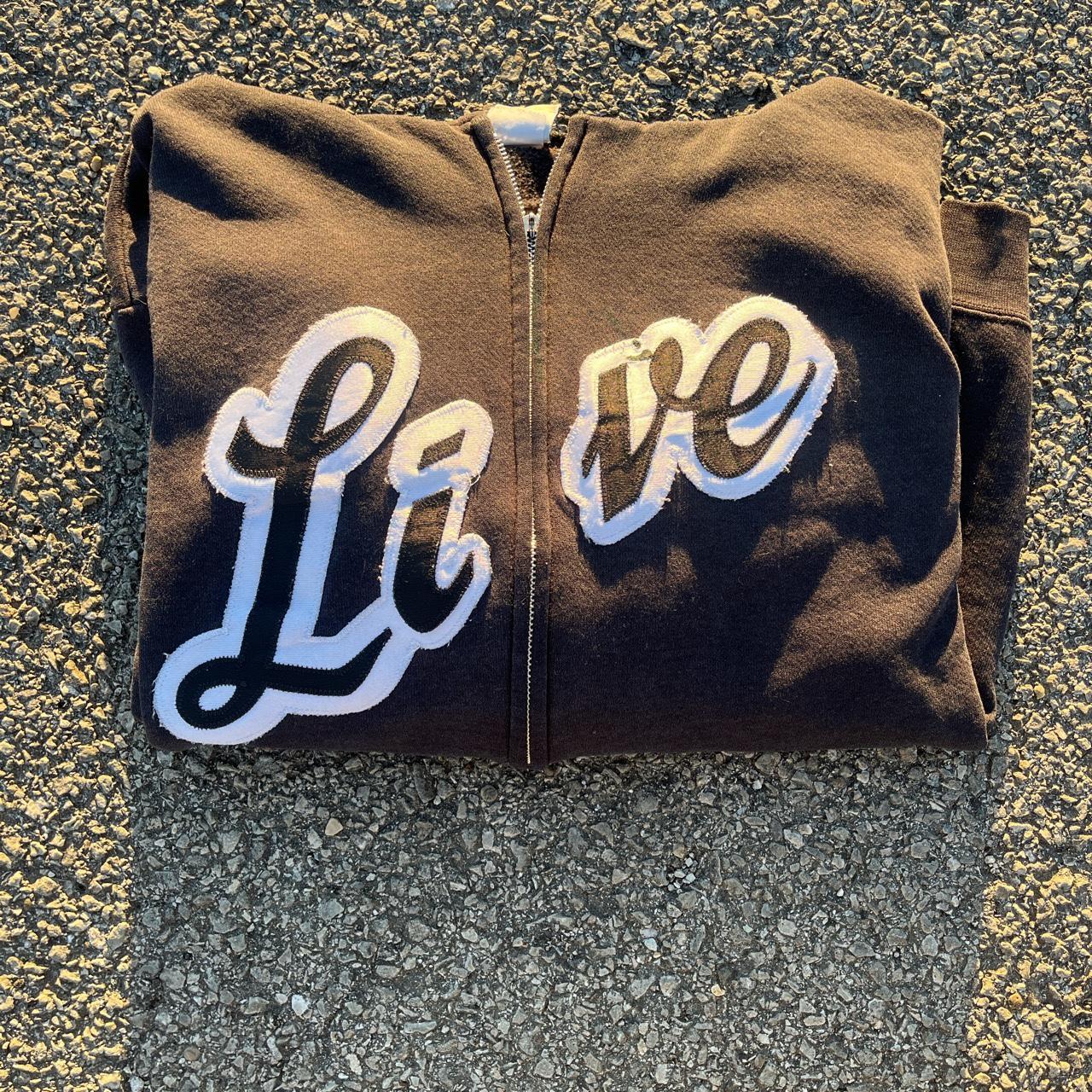 Size L "Live" jacket - Depop