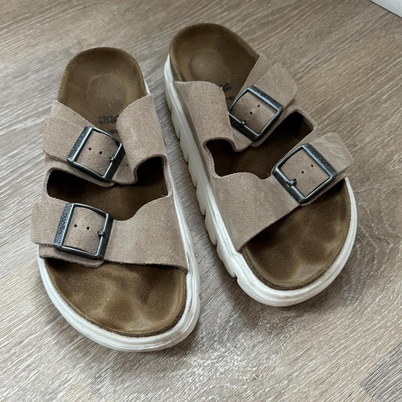 Birks / papillio sandals size 7.5-8 / 38 Worn a few... - Depop