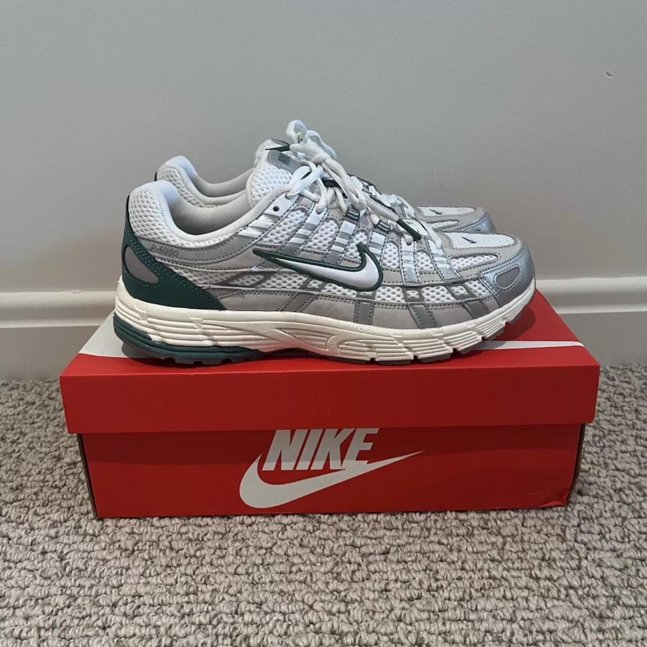 Nike P6000, green and white. Only worn a couple of... | Depop