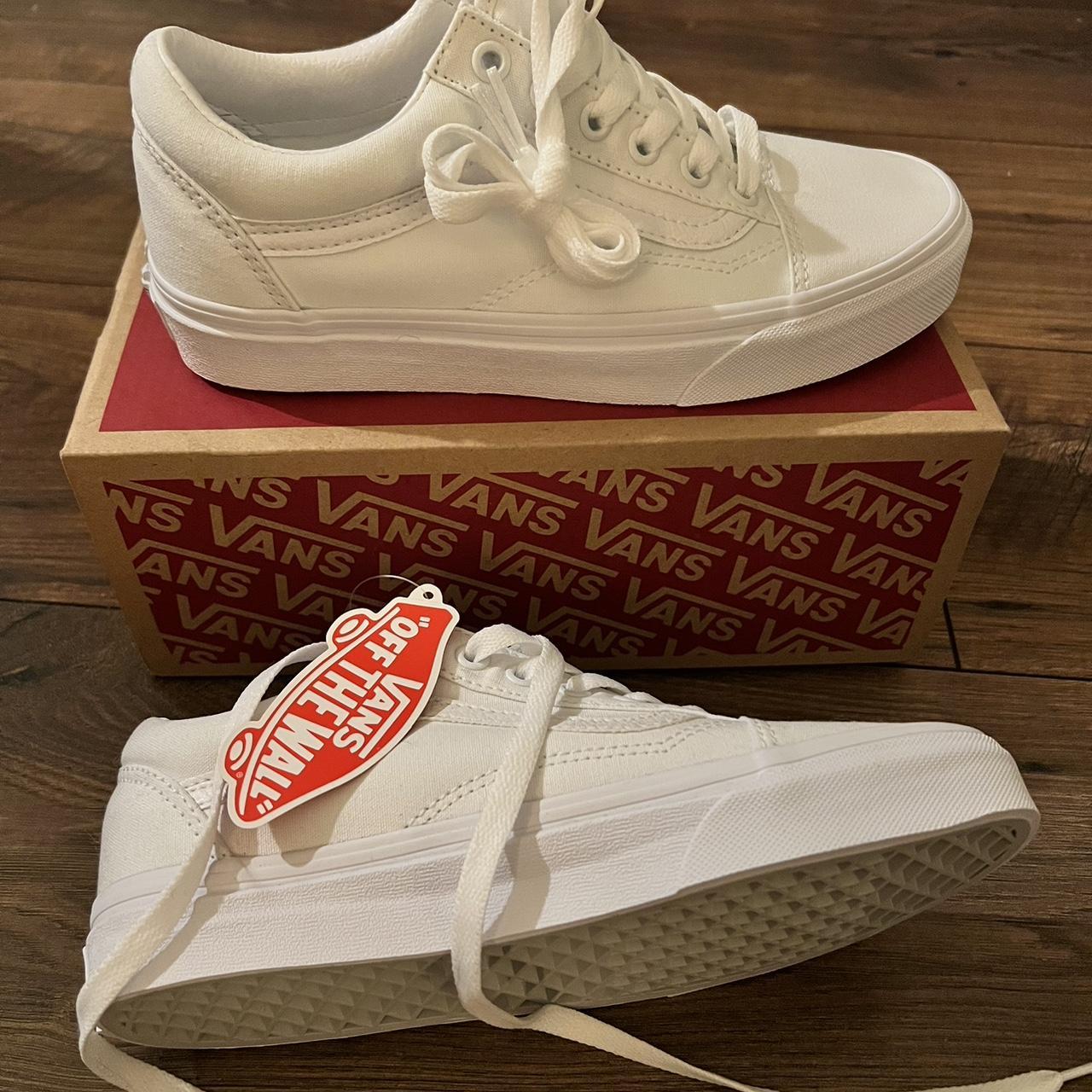 Adorable brand new with tags classic white vans.... - Depop