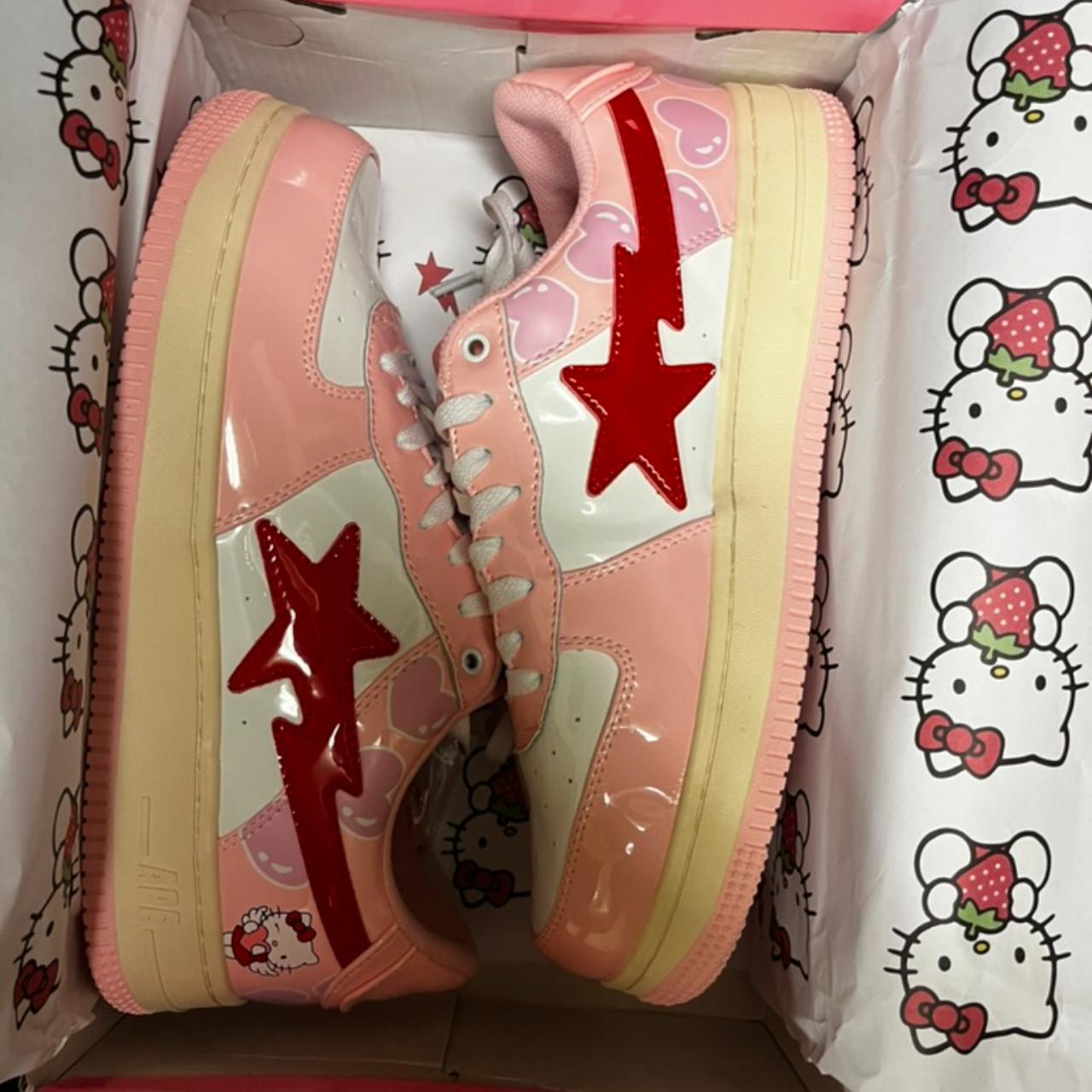 Limited Edition Custom Hello Kitty Bapestas - Men’s... - Depop
